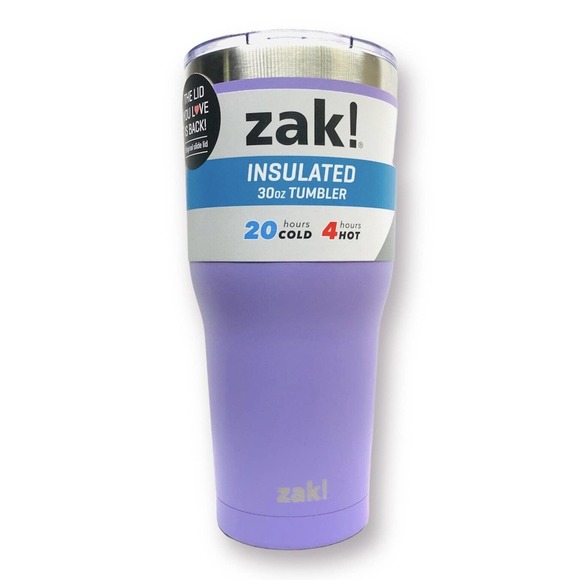 Zak | Dining | Zak Designs 3 Oz Double Wall Stainless Steel Tumbler Purple Lilac Cup Hot Cold ...